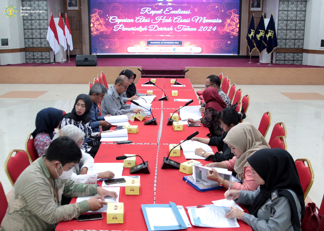 Kanwil Kemenkumham Jabar Laksanakan Rapat Evaluasi dan Pelaksanaan Pelaporan Aksi HAM Bersama ...